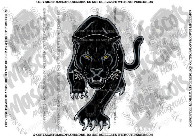 Panther Mascot in Eps, Svg, Pdf, Jpg, Png - Etsy