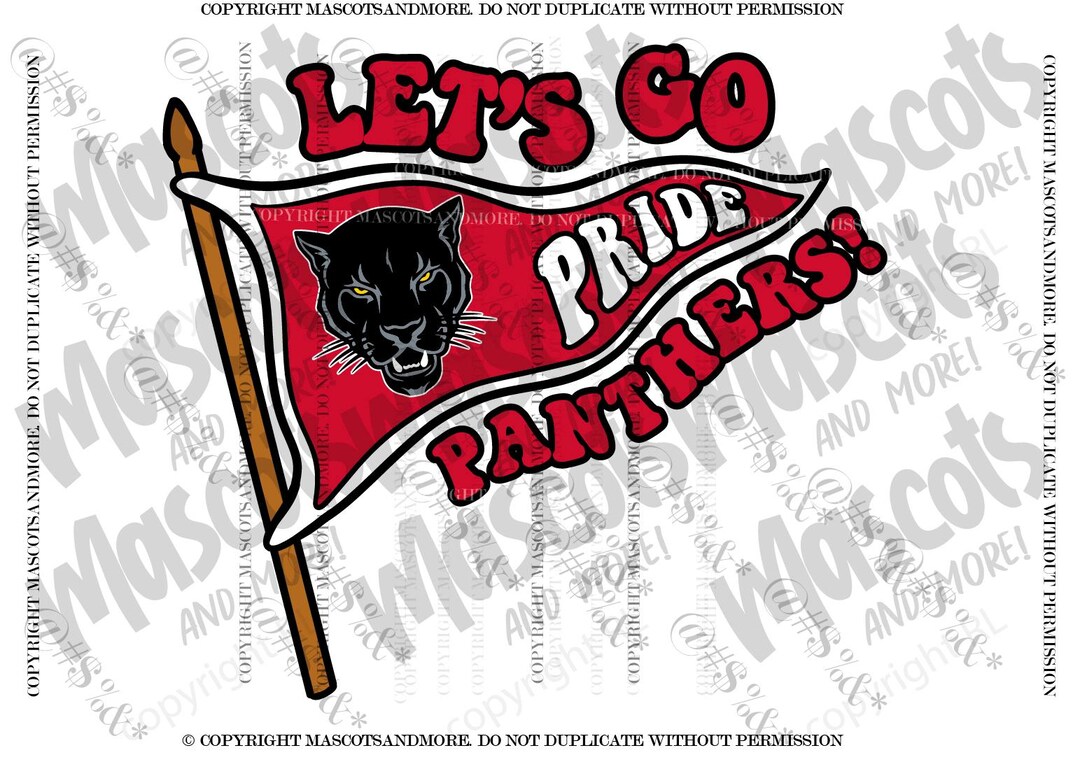 Banderín de pantera en formato svg, eps, png y pdf - Etsy México