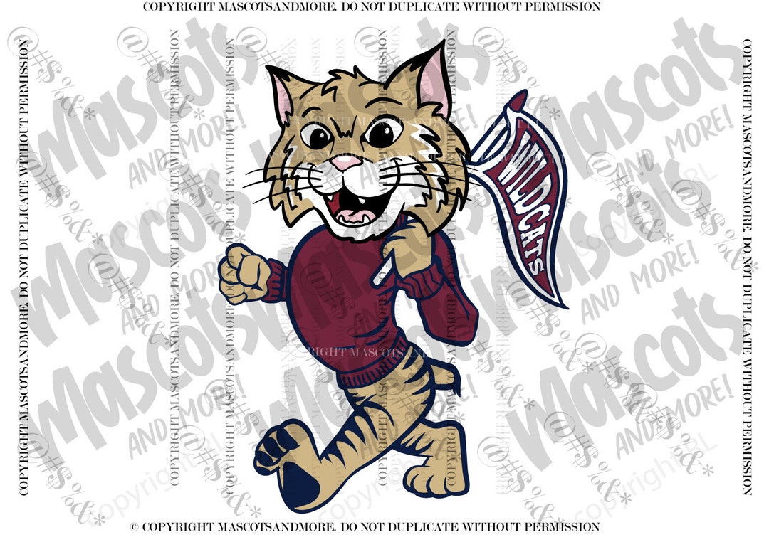 Wildcat Mascot in Vector, Jpeg, Png, Pdf, Eps, Svg - Etsy