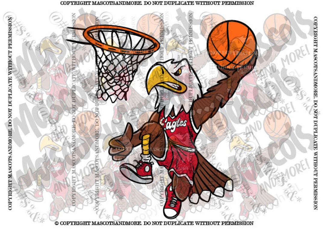 Basketball Eagle Logo in Vector Eps Svg Pdf Png Jpeg - Etsy Australia