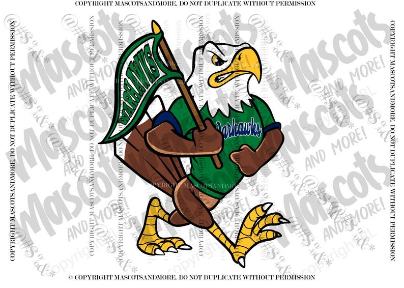 Warhawk Mascot in Vector, Png, Pdf, Eps, Svg - Etsy