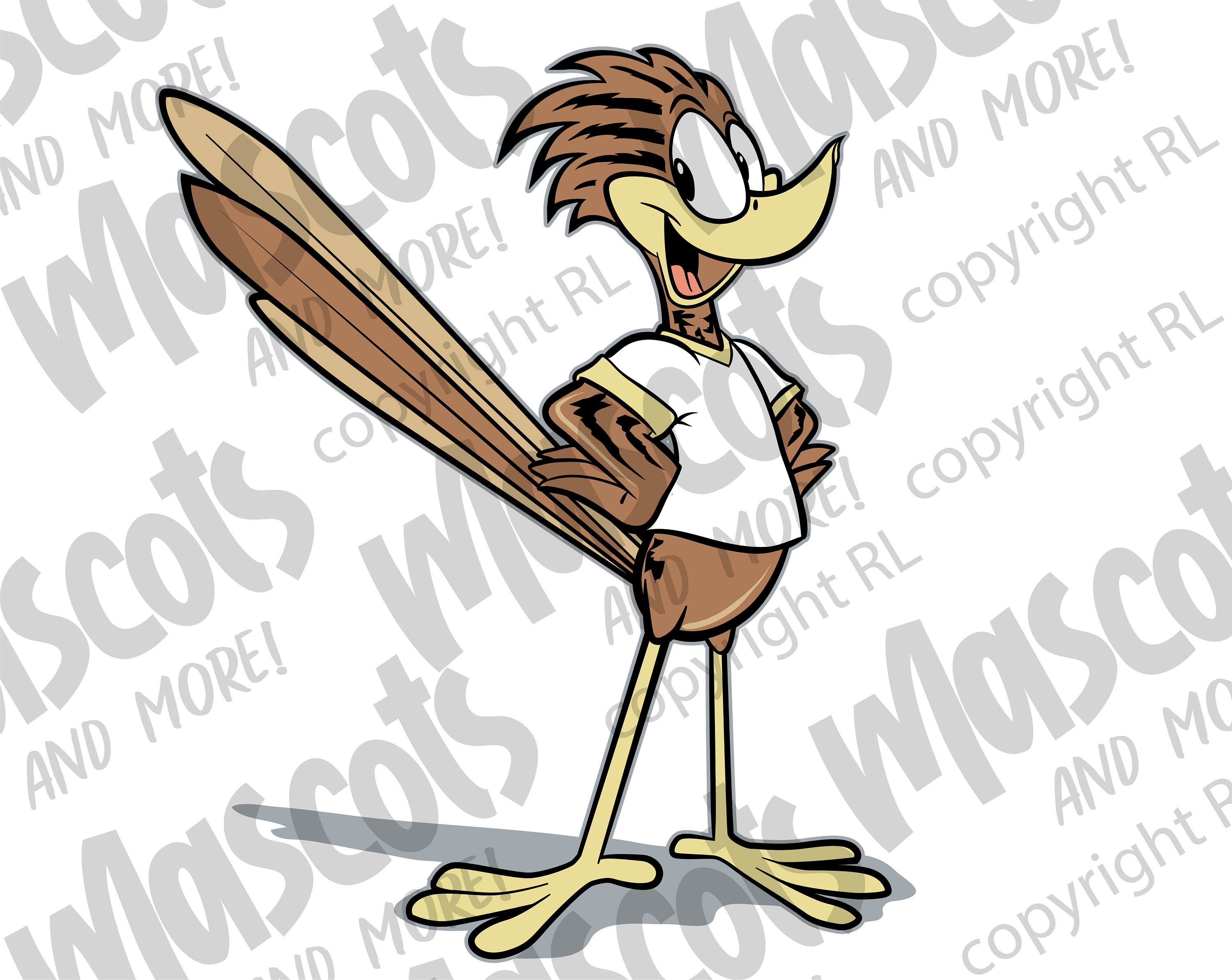 Roadrunner Mascot in Vector Jpeg Png Pdf Eps Svg - Etsy