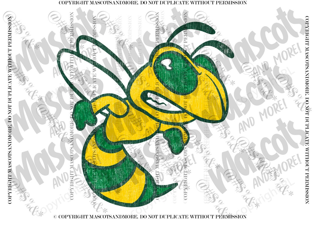 Hornet Mascot in Svg, Eps, Pdf, Png, Jpg - Etsy