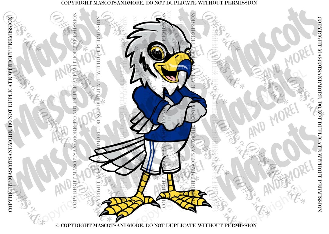 Falcon/hawk Mascot in Vector, Png, Pdf, Eps, Svg - Etsy