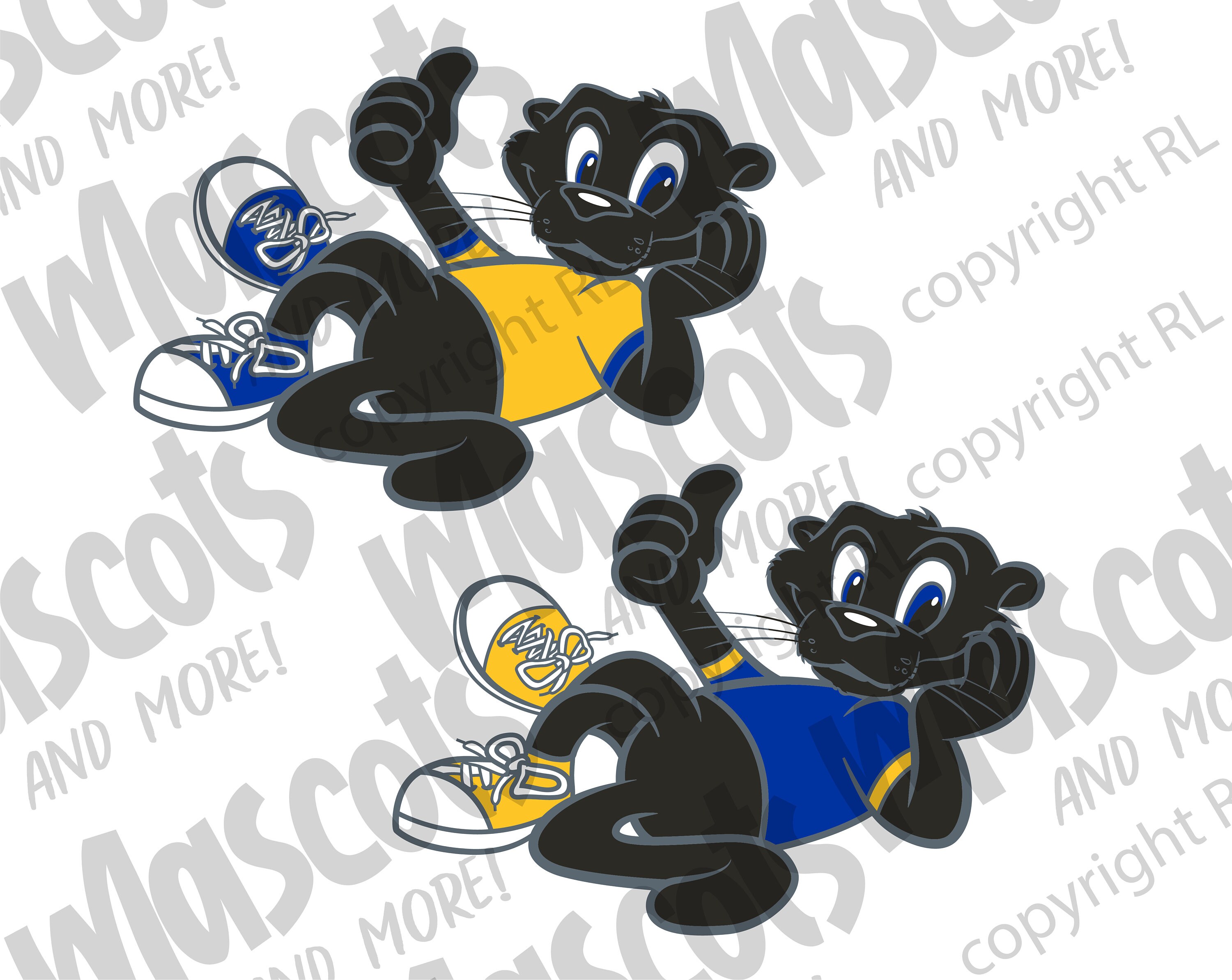 Panther Mascot in Vector Jpeg Png Pdf Eps Svg - Etsy