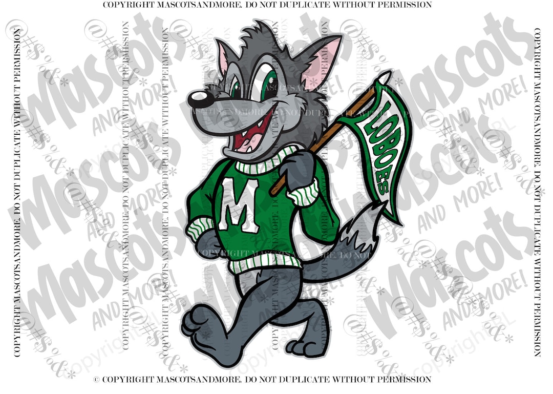 Wolf Mascot in Vector, Jpeg, Png, Pdf, EPS, SVG - Etsy