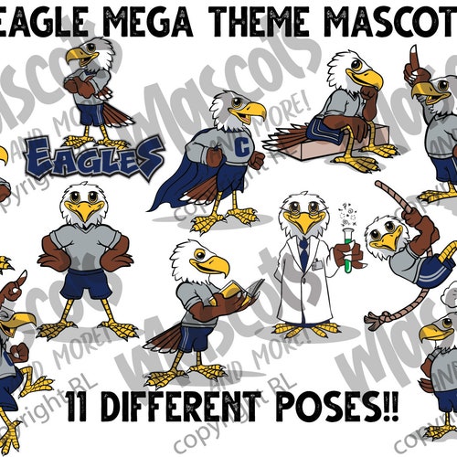 Eagle Mascot in Vector Jpeg Png Pdf Eps Svg - Etsy