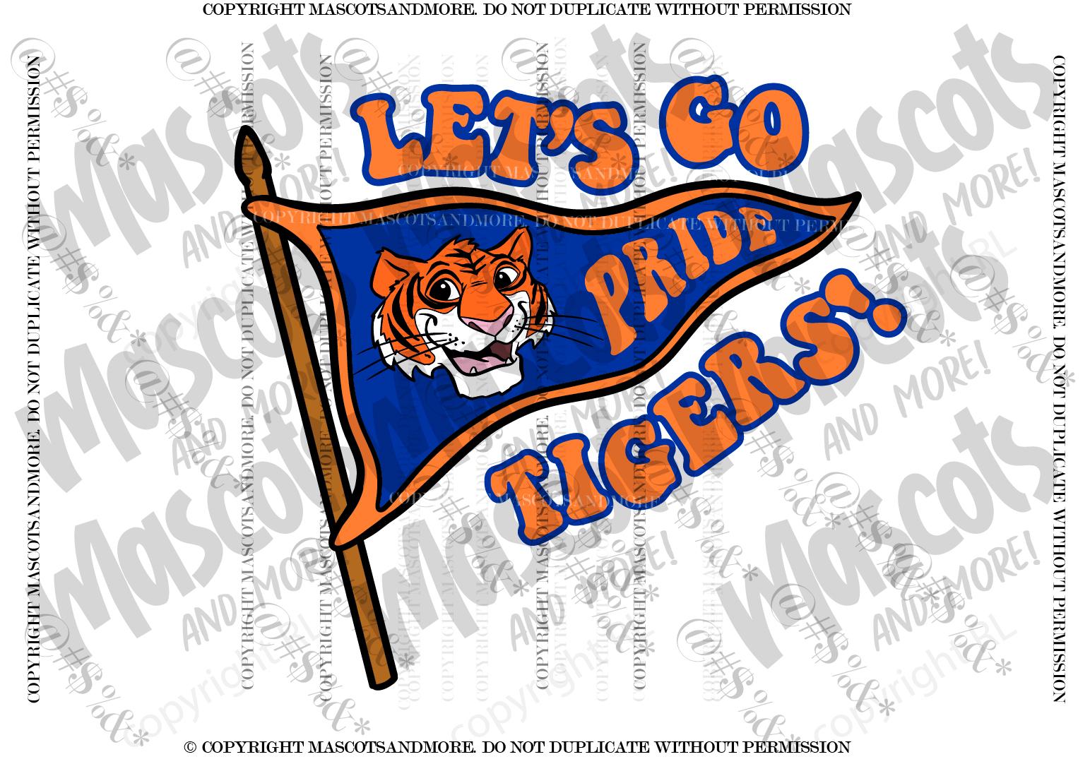 Tiger Pennant in Svg, Eps, Png, Pdf - Etsy