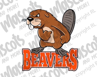 OSU Beaver Template Vector Files .ai / .eps / Pdf / Svg / Jpeg / Png - Etsy