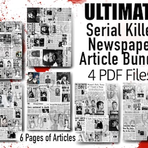 True Crime Serial Killer Newspaper Clipping Files - Etsy