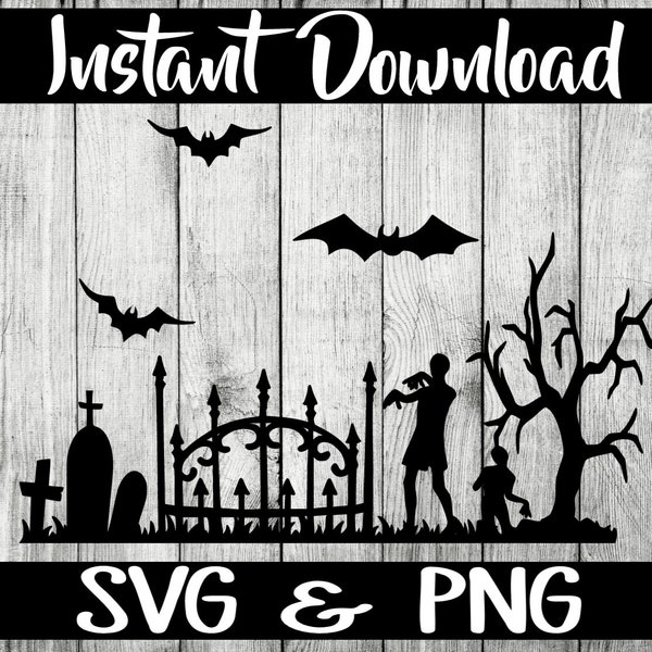 Halloween Fence Svg - Etsy