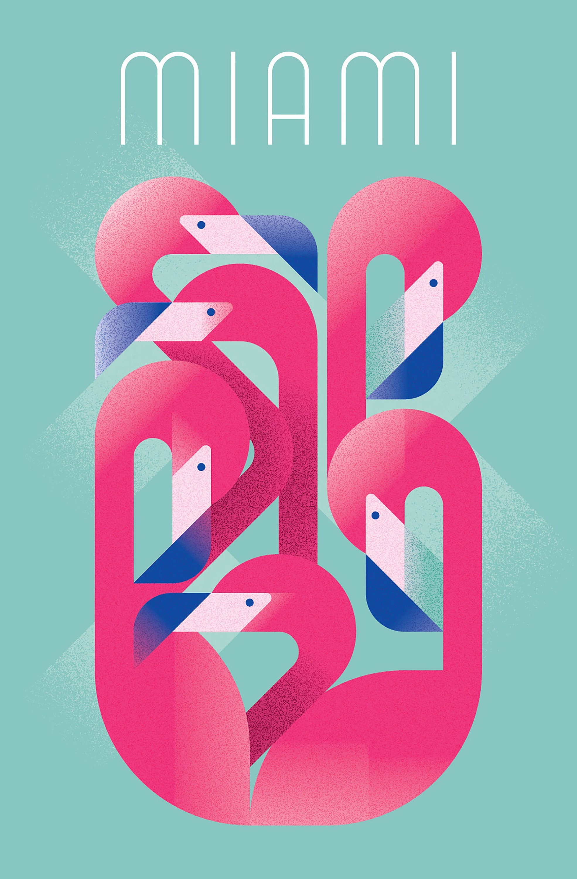 Poster | Flamingos (digital) - Etsy