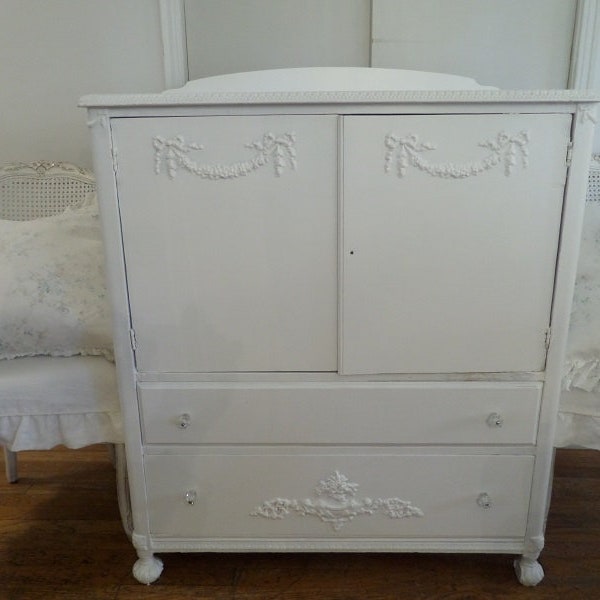 Shabby Chic Armoire - Etsy