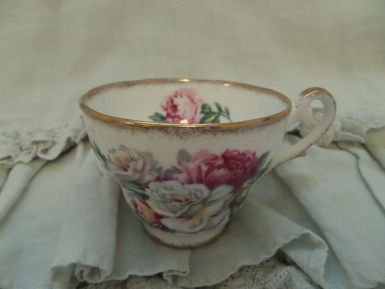 Assorted Set Of 6 Shabby English Roses Antique Tea Cups | Etsy