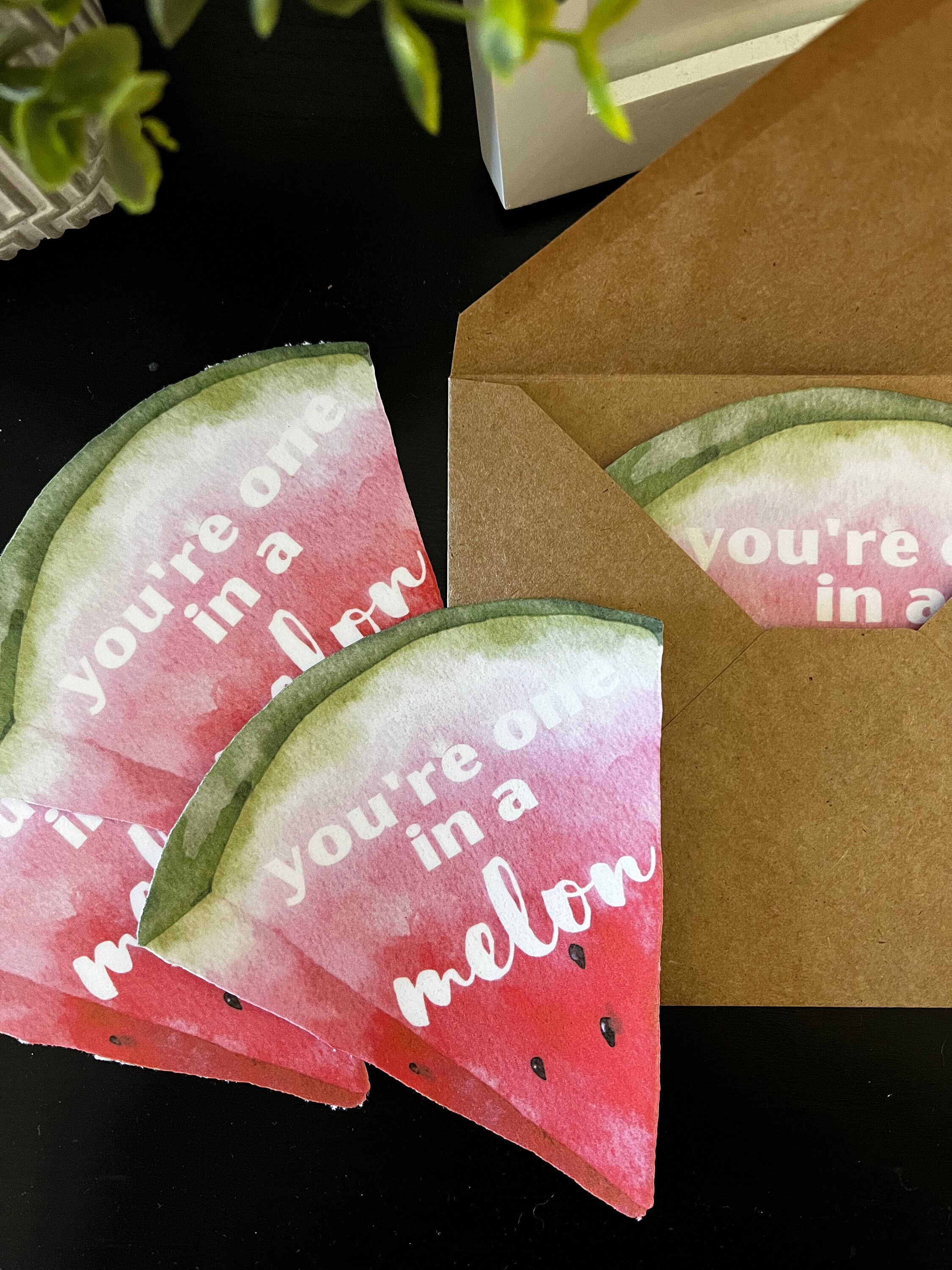 You're One in a Melon Card Greeting Card Card for Her - Etsy