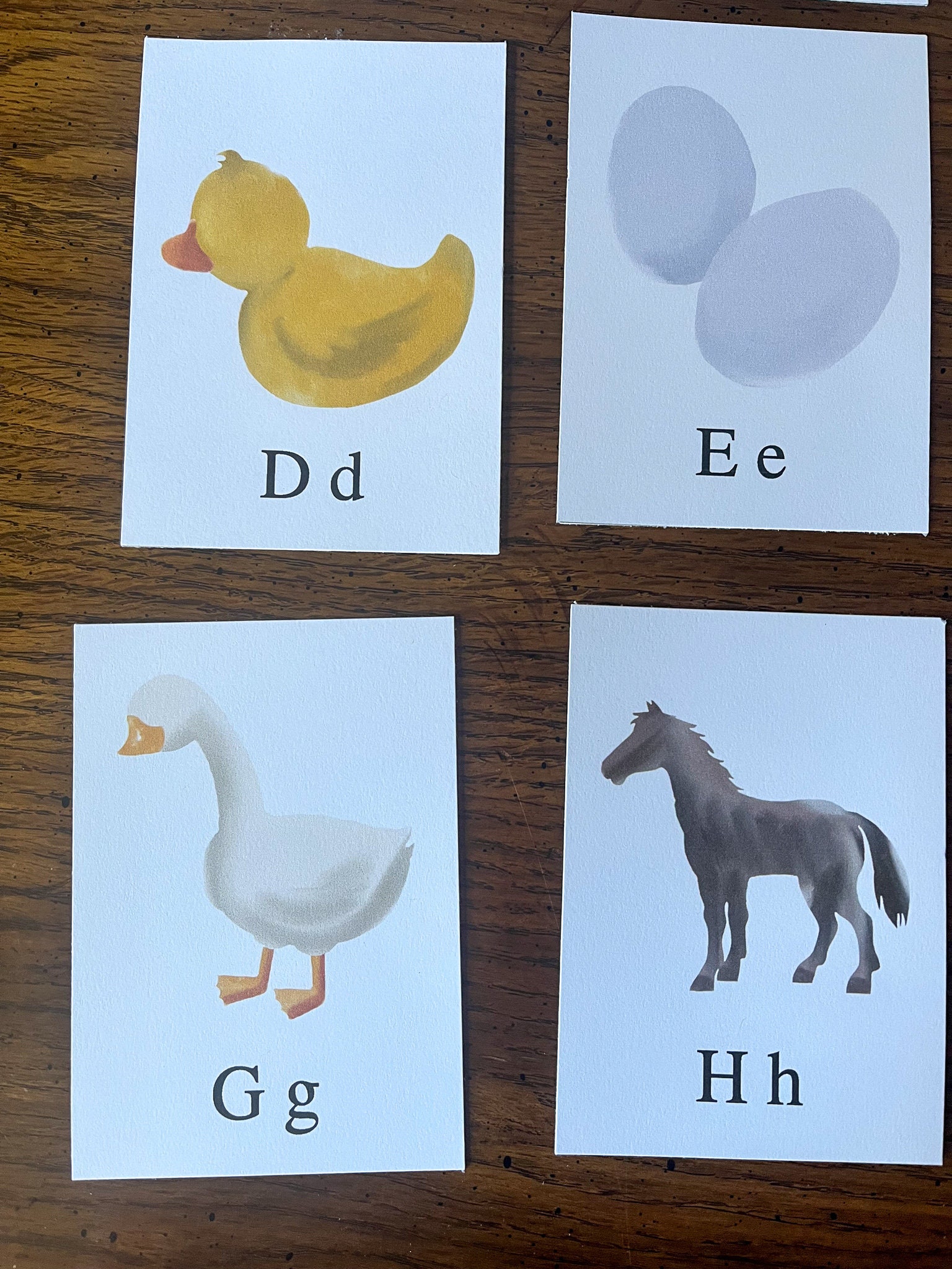 PRINTABLE - Farm Unit Study - Homeschool - Preschool Alphabet Cards ...