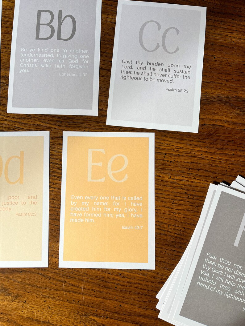 Scripture Memorization Cards for Kids Preschool Activities Learning the ...