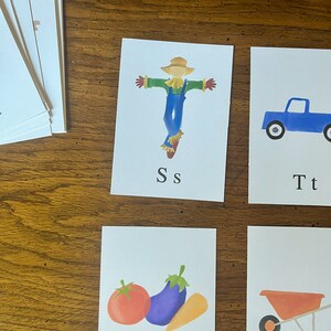PRINTABLE - Farm Unit Study - Homeschool - Preschool Alphabet Cards ...