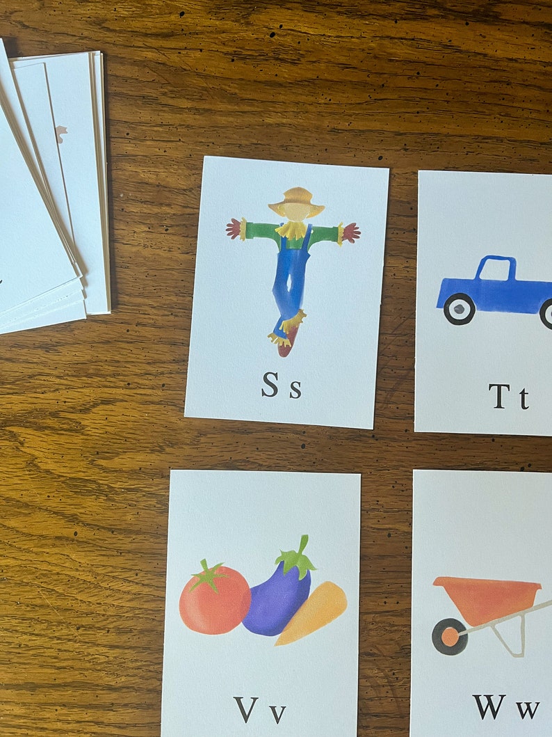 PRINTABLE Farm Unit Study Homeschool Preschool Alphabet Cards Alphabet ...