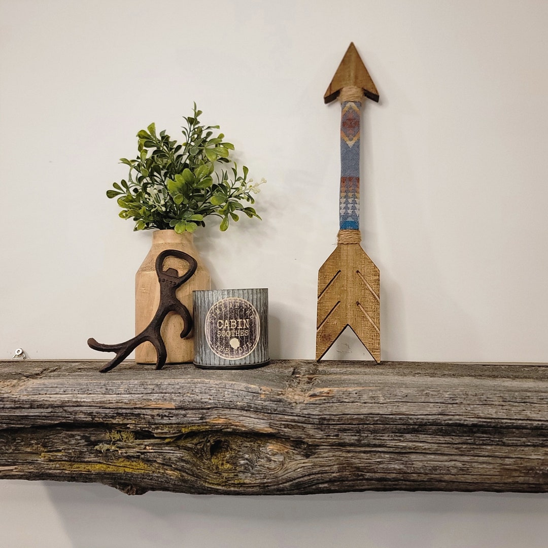 Unique Wooden Arrow With Wool Fabric, Home Decor, Arrow - Etsy