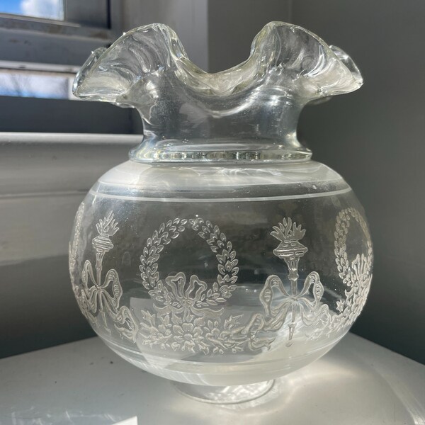 Blown Glass Lamp Shade - Etsy