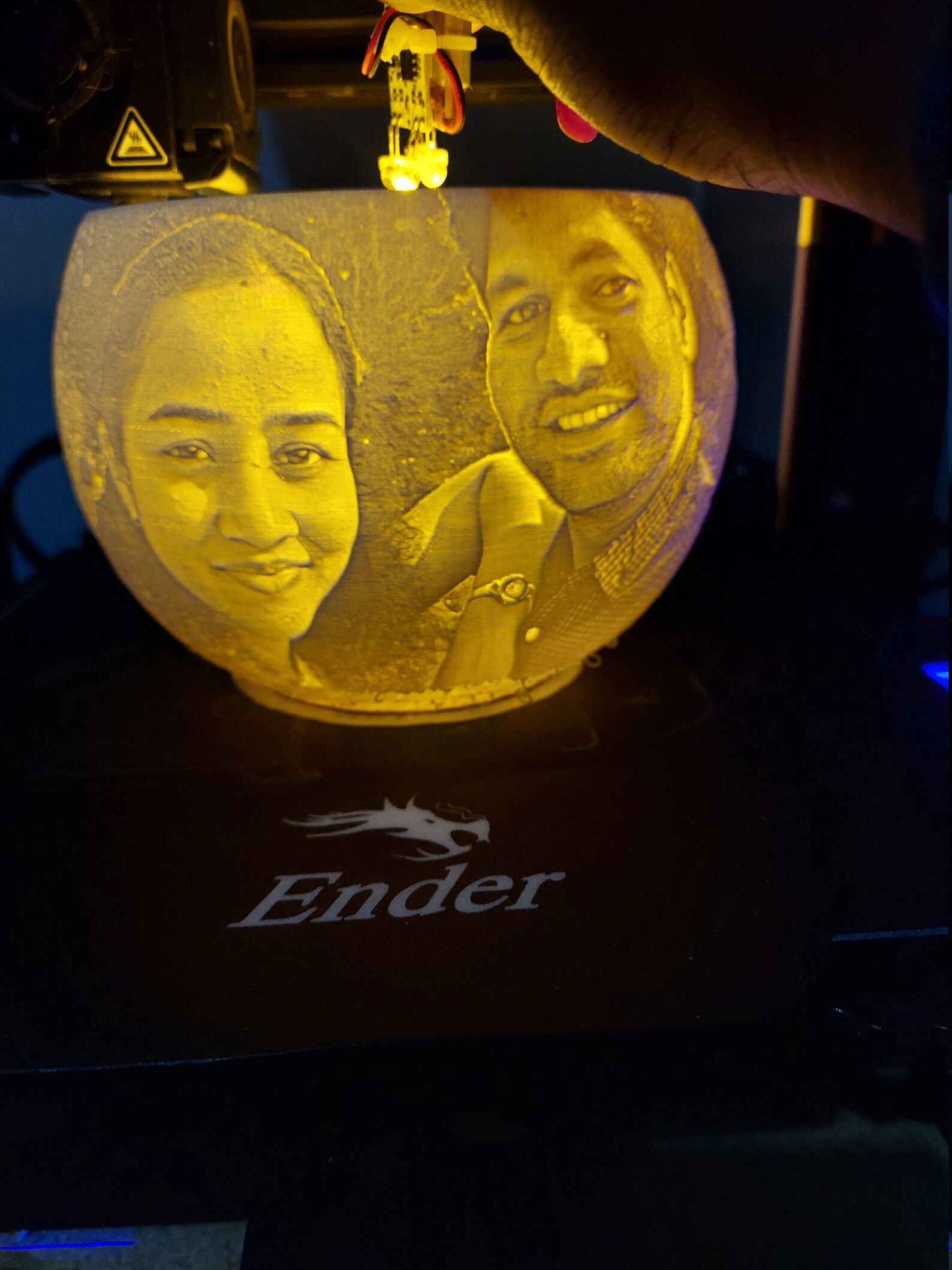 Custom 3D Printed Moon Lithophane Lamp - Etsy
