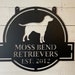 Black Lab Labrador Born to Hunt Dog Sign Made in the USA Wood Hanging ...