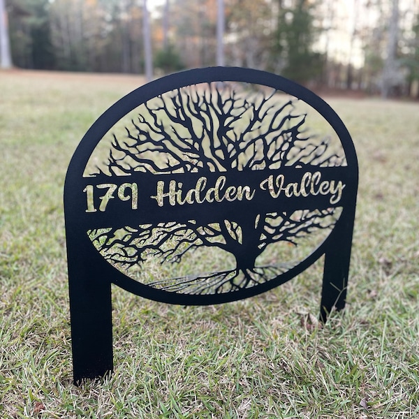 Personalized Address Yard Stake Outdoor - Etsy