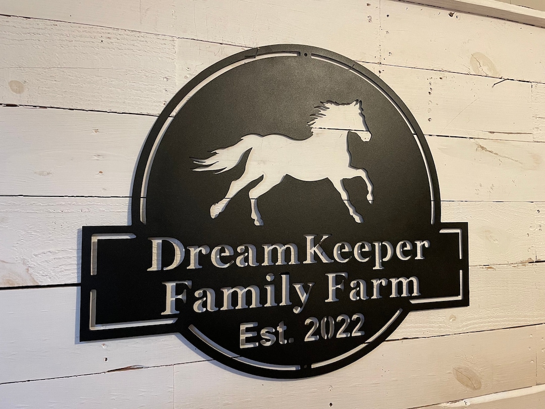 Horse Silhouette Monogram - Metal Horse - Horse Lovers - Custom Horse ...