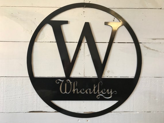 Simple Custom Block Letter Monogram With Script or Block Font - Etsy