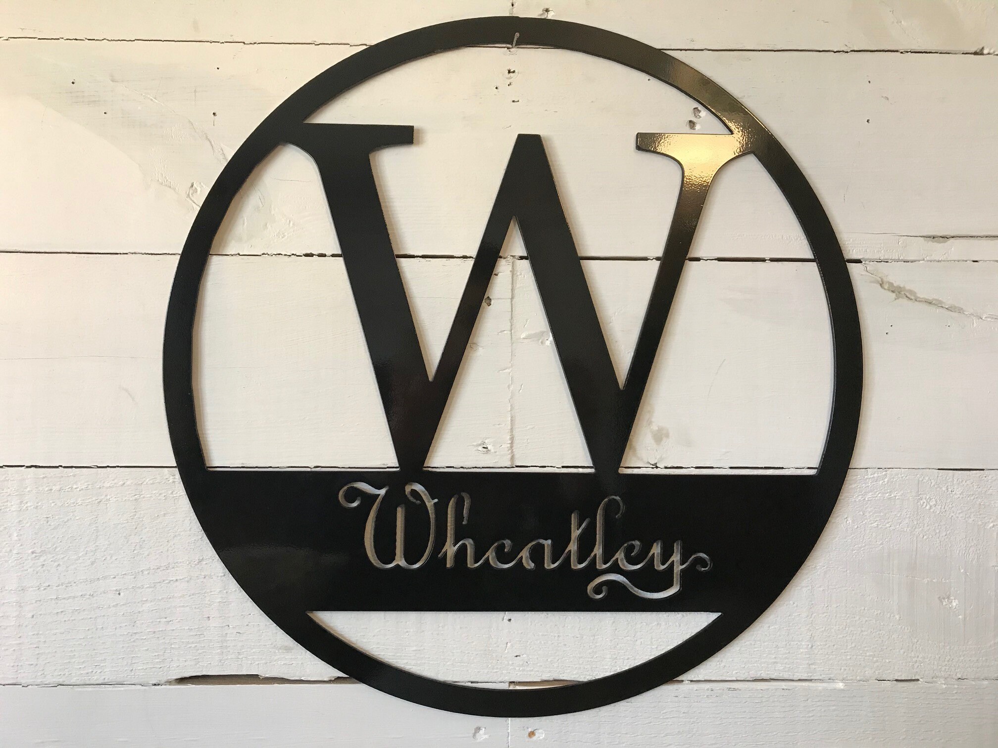 Simple Custom Block Letter Monogram With Script or Block Font - Etsy