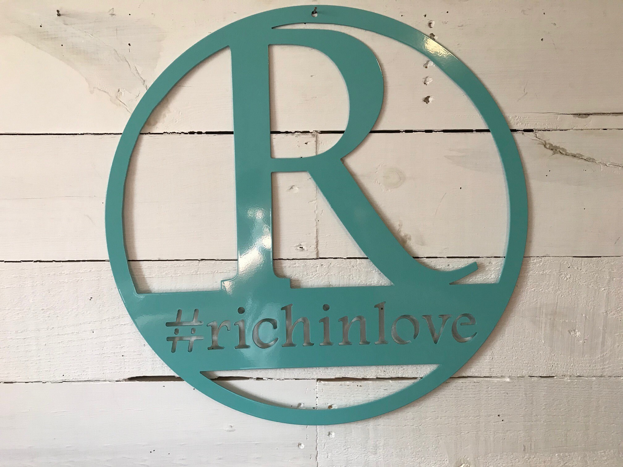 Simple Custom Block Letter Monogram With Script or Block Font - Etsy