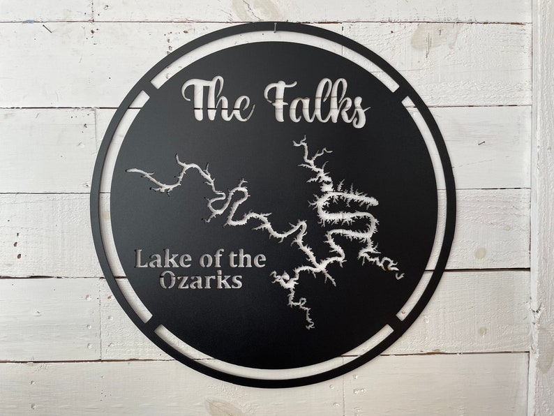 Custom Lake of the Ozarks Metal Sign - Personalized Lake House Decor - Etsy
