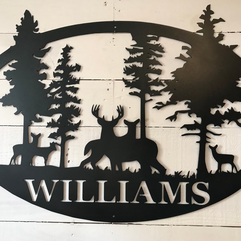 Family Monogram Sign - Etsy