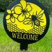 Custom Honey Bee Yard Stake With House Numbers or Family Name ...