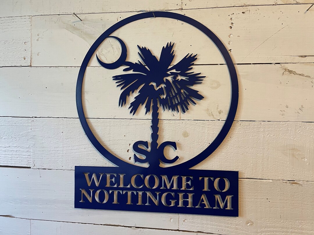 Personalized Metal Palmetto Tree Sign - South Carolina Home Decor - Etsy