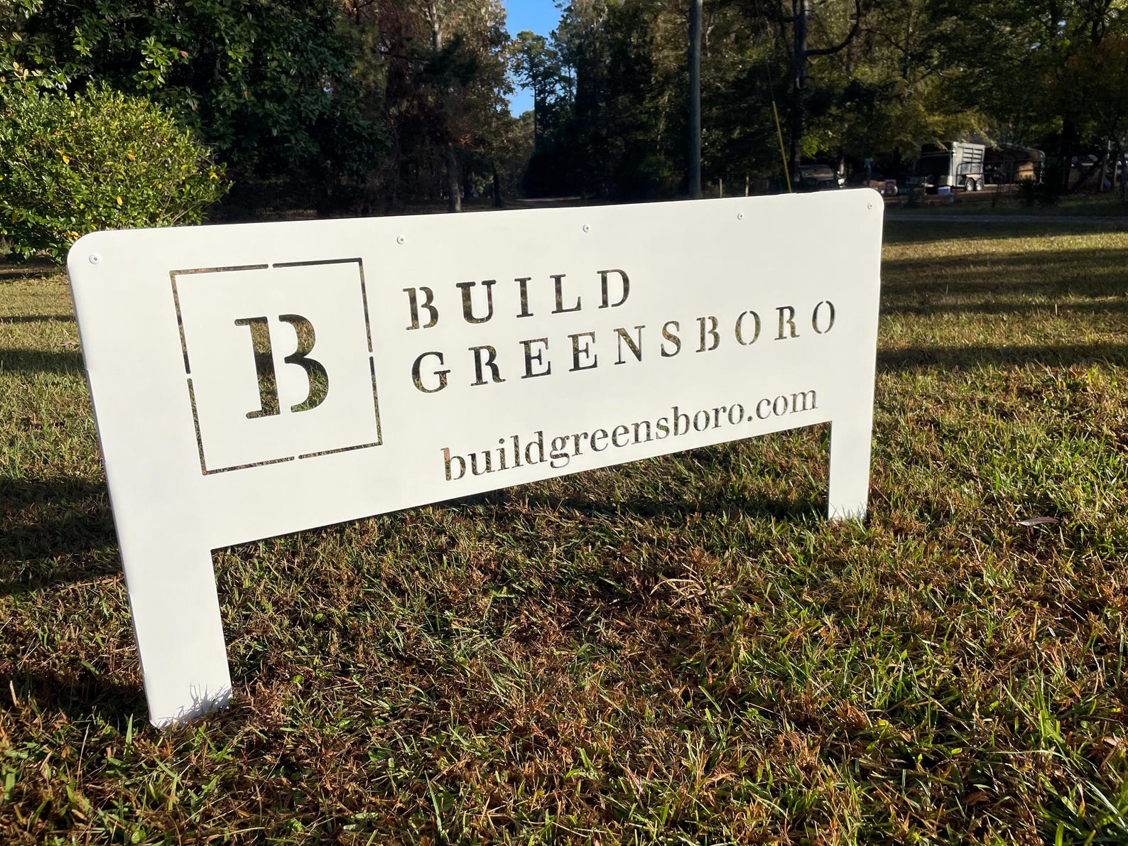 Custom Business Logo Yard Sign: Metal Advertising Stake - Etsy