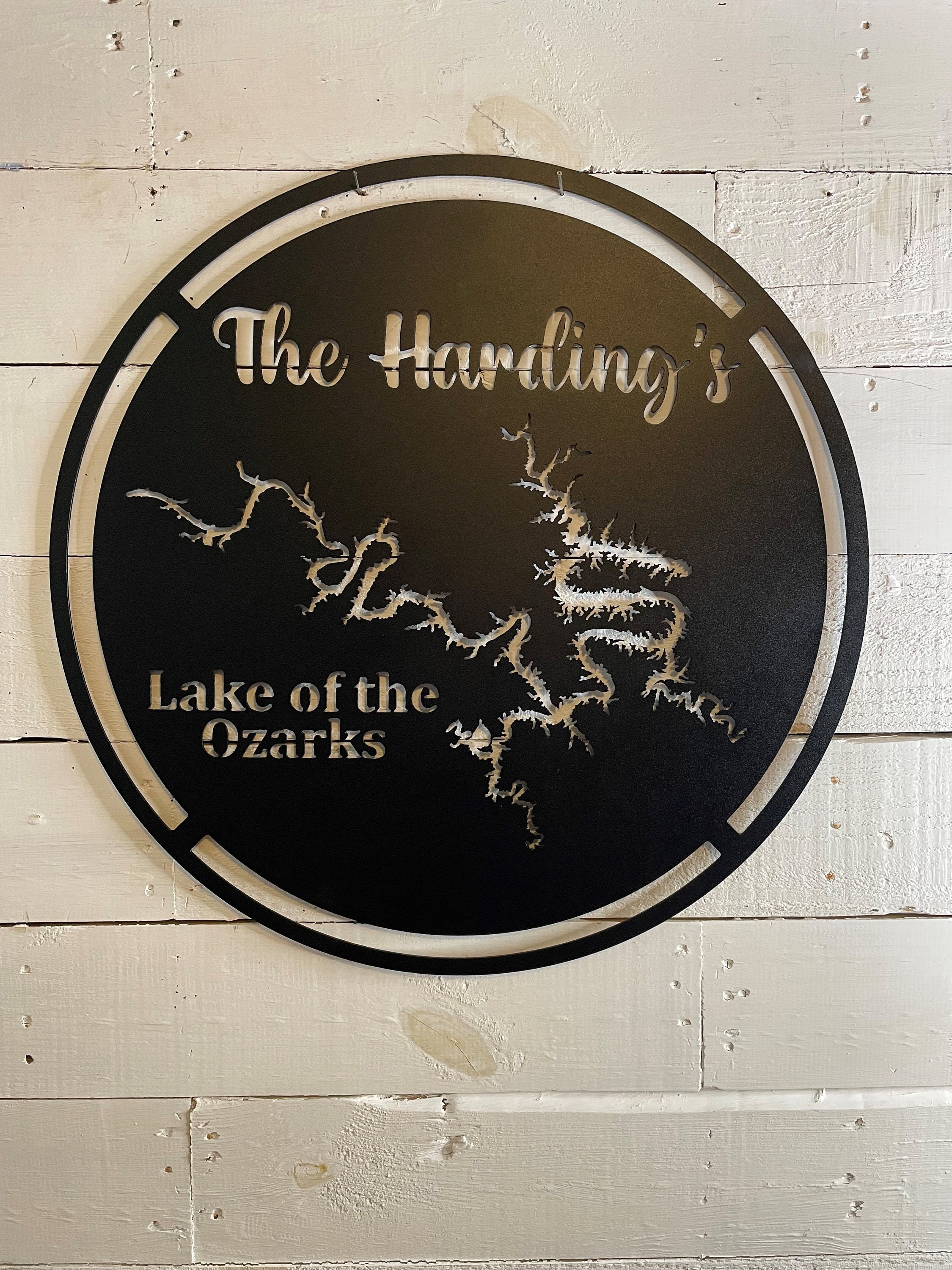 Custom Lake of the Ozarks Metal Sign - Outdoor Lake Decor - Metal Lake ...