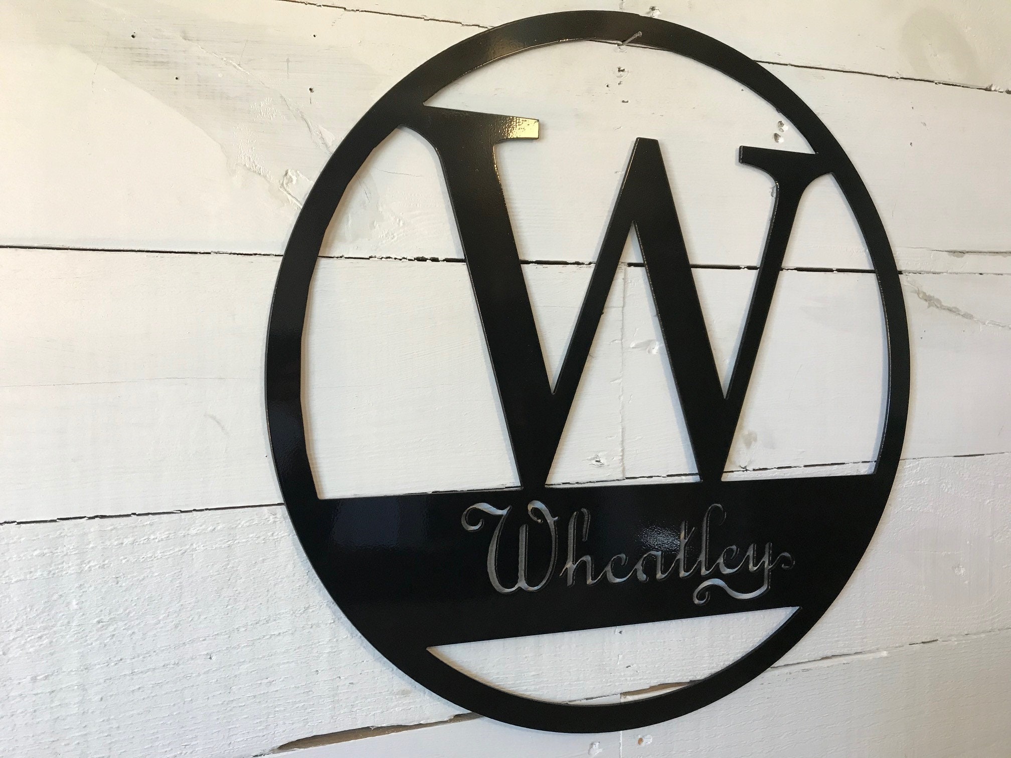 Simple Custom Block Letter Monogram With Script or Block Font - Etsy