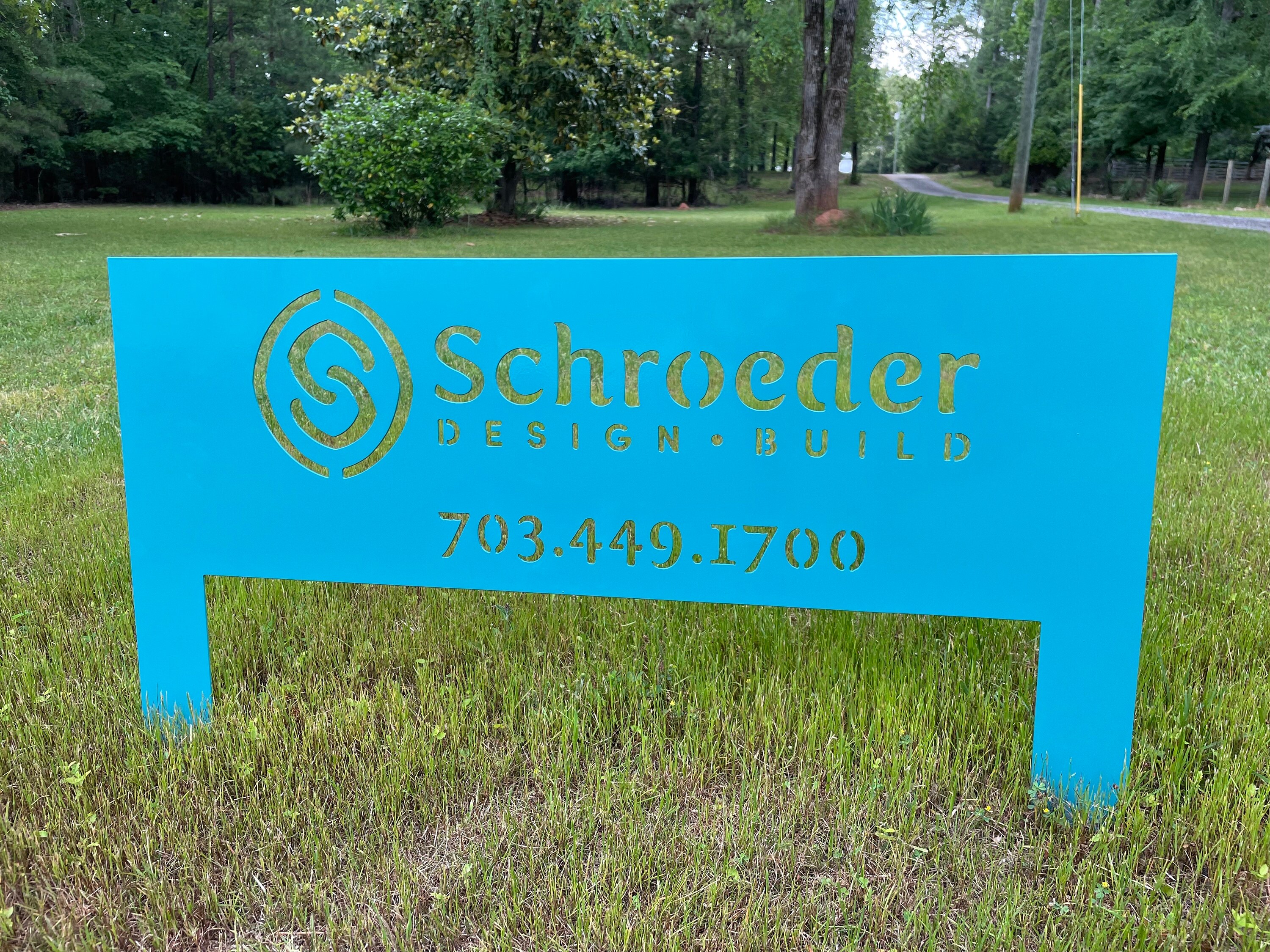 Custom Business Logo Yard Sign: Metal Advertising Stake - Etsy