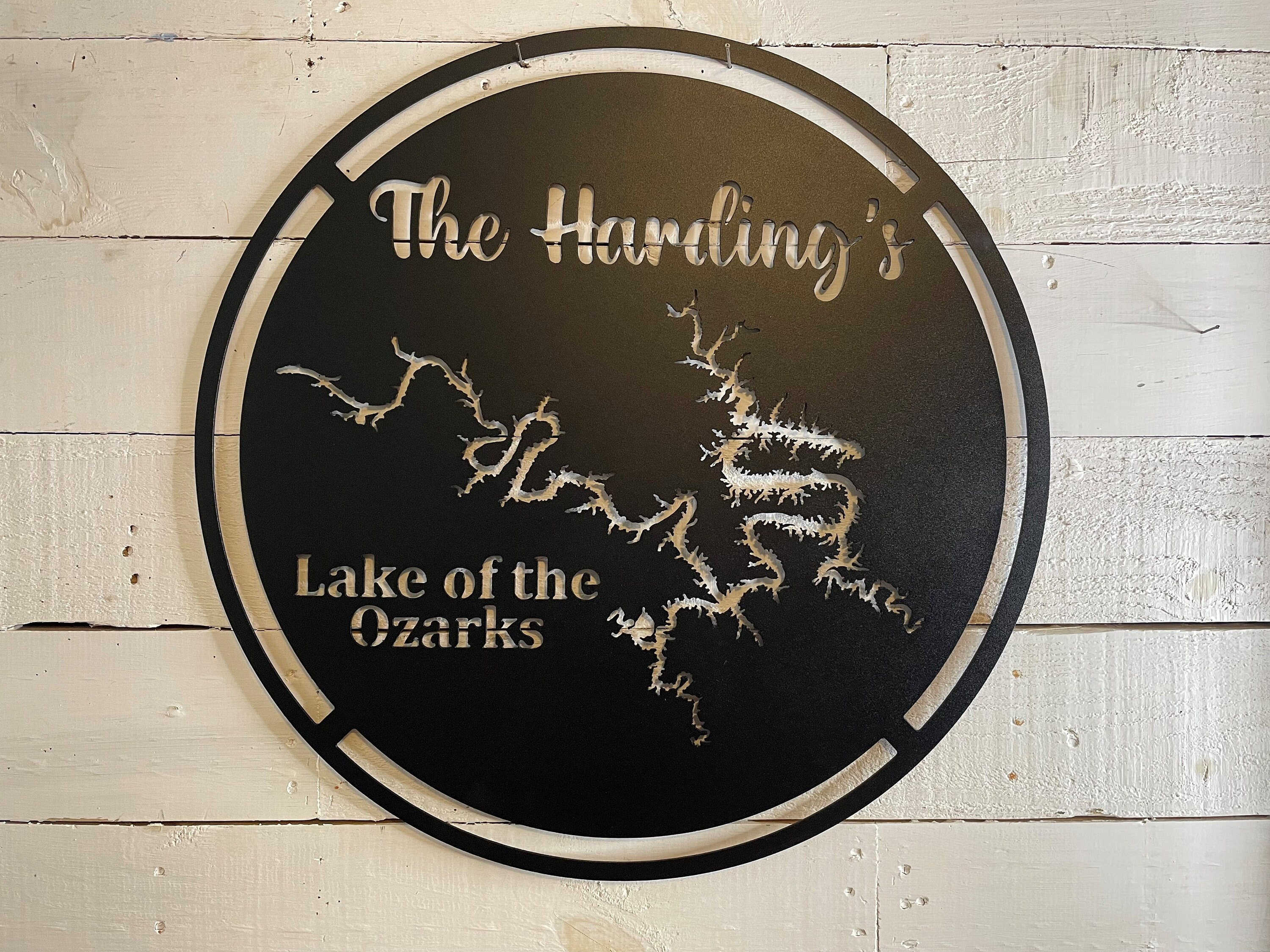 Custom Lake of the Ozarks Metal Sign - Personalized Lake House Decor - Etsy