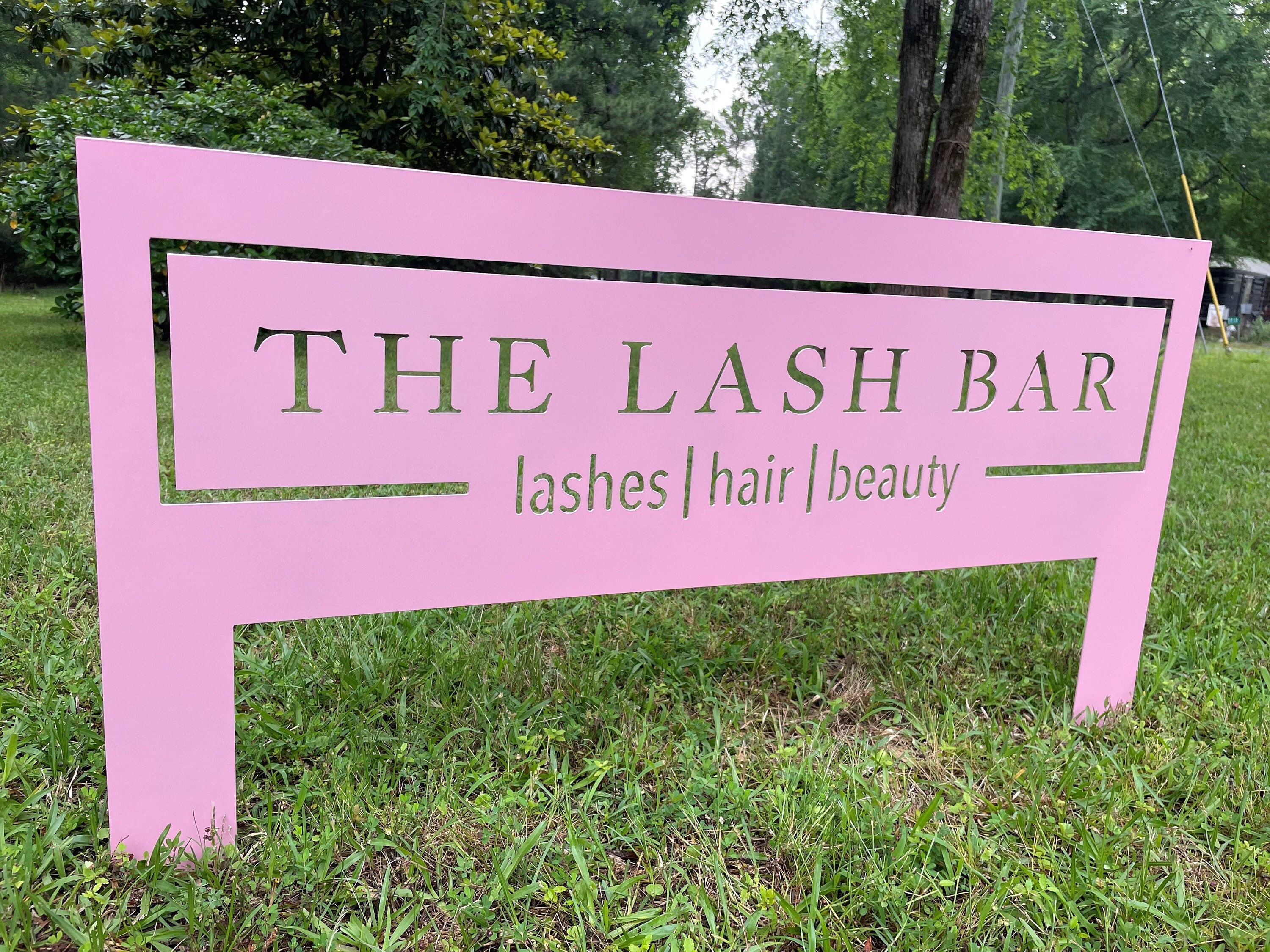 Custom Business Logo Yard Sign: Metal Advertising Stake - Etsy