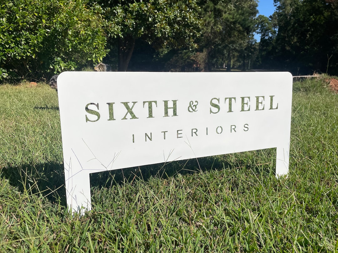 Custom Business Logo Yard Stake - Business Signs for Festivals - Metal ...