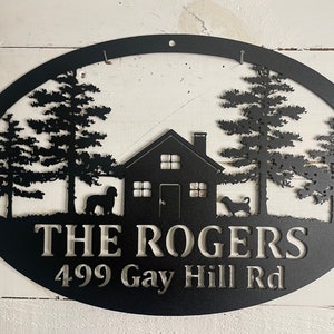 Cutest Little Cottage Custom Sign - Dog Sign - Cottage Personalized ...