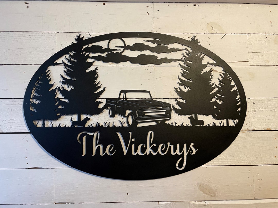 Vintage 66 Chevy Custom Farm Sign; 1966 Chevy; Chevy Metal Signs; Truck ...