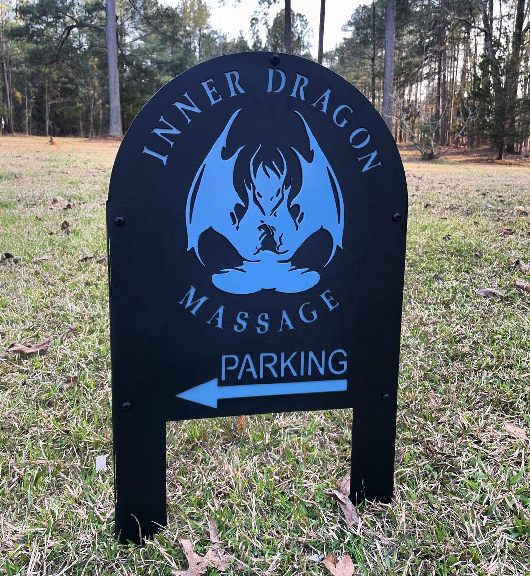 Custom Round Metal Sign for Job-sites, Businesses, Airbnb and Festivals ...