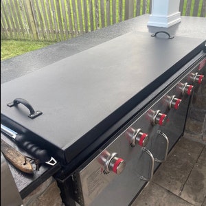 Custom Outdoor Gourmet Triton 6 Burner Steel Griddle Cover ...