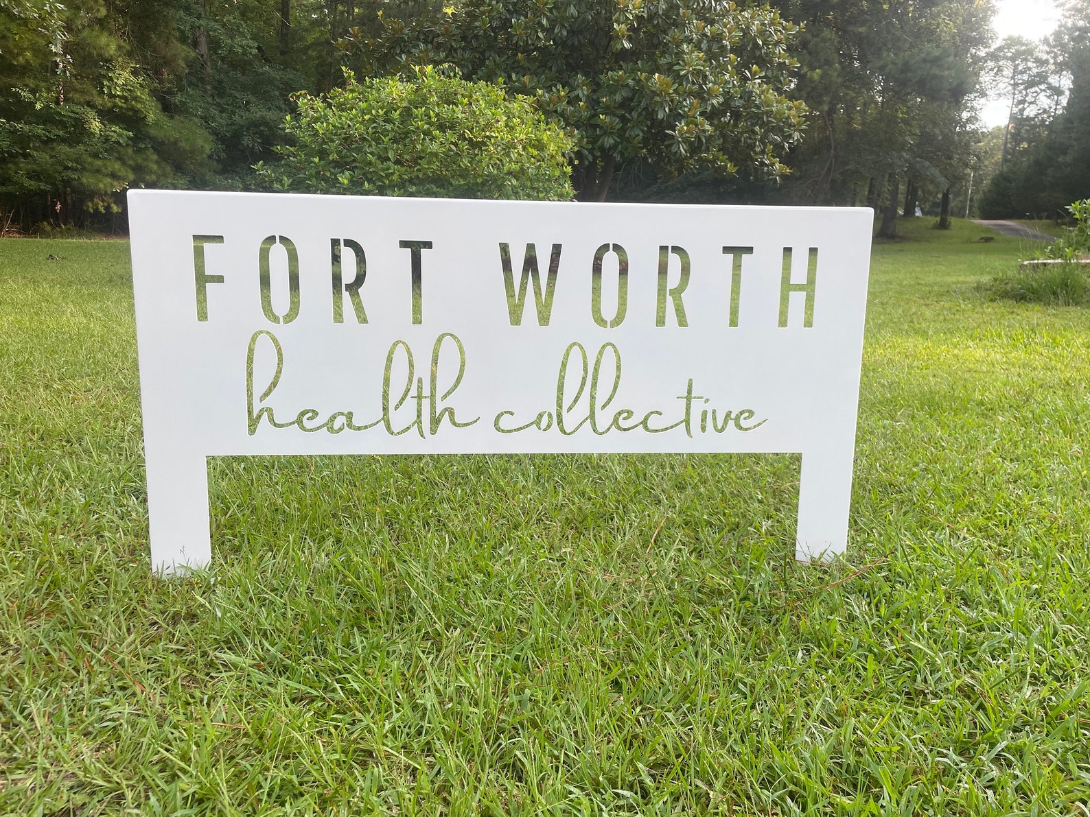 Custom Business Logo Yard Sign: Metal Advertising Stake - Etsy