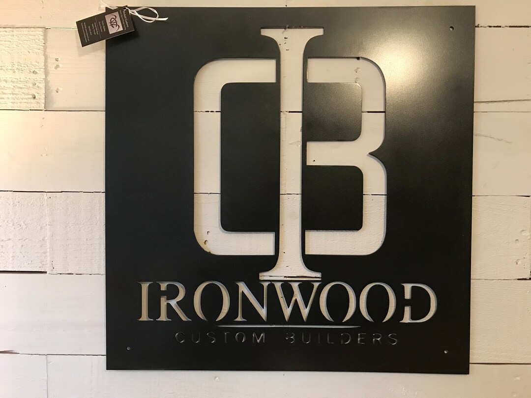 Business Logo Template - Square Business Signs - Metal Business Signs ...