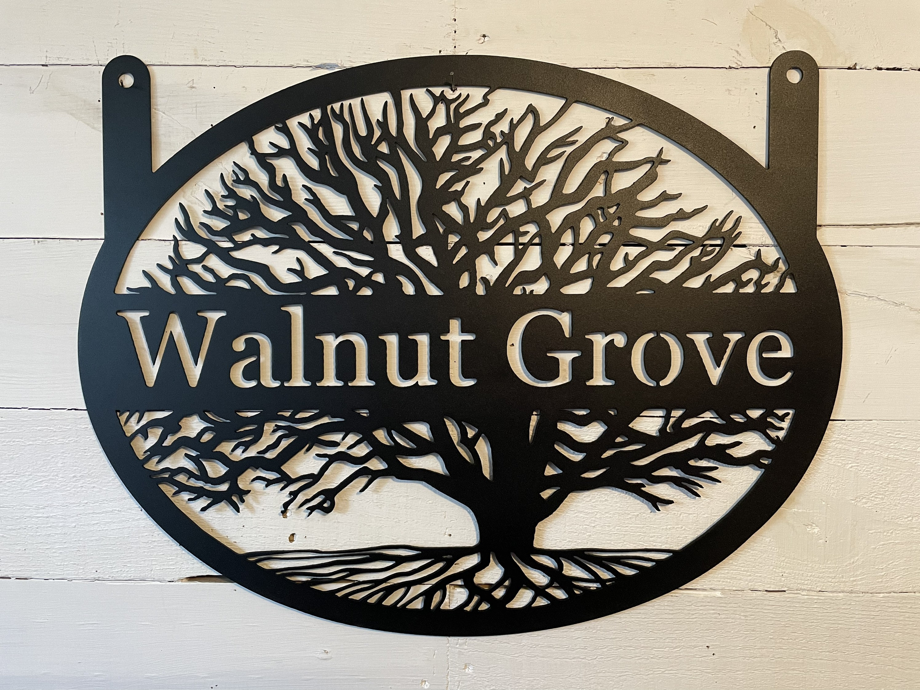 Custom Oval Tree Metal Sign Farm Signs Cottage Decor | Etsy